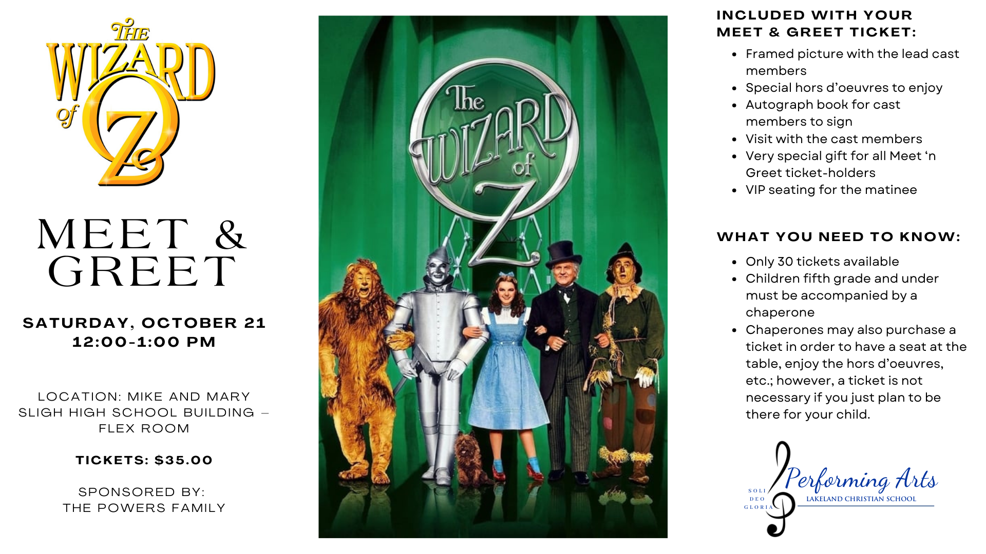 The Wizard of Oz - Lakeland Christian School